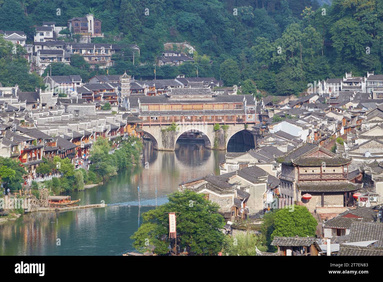 The Rainbow Bridge in Fenghuang Ancient Town, Hunan Provice, China ...