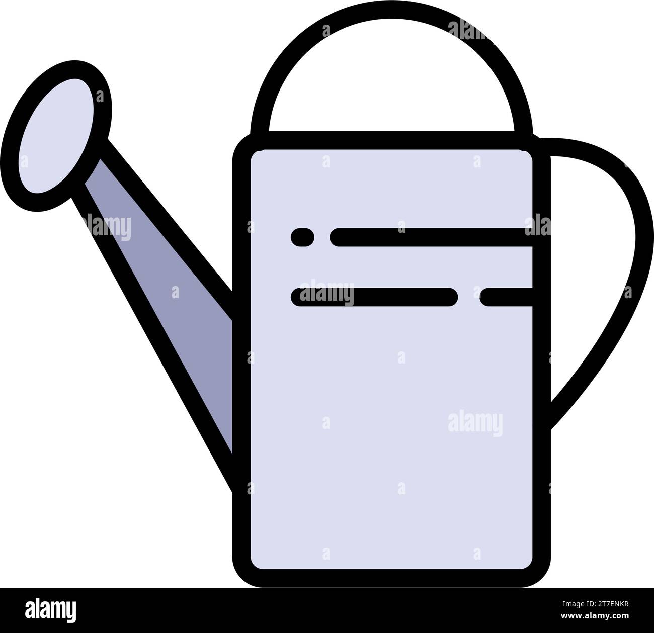 Watering can color icon for web, mobile and infographics. Vector simple ...