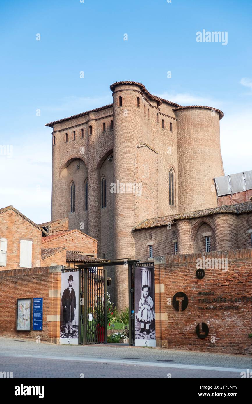 Facade of Toulouse Lautrec Museum, inside Berbie Palace, Albi, France ...