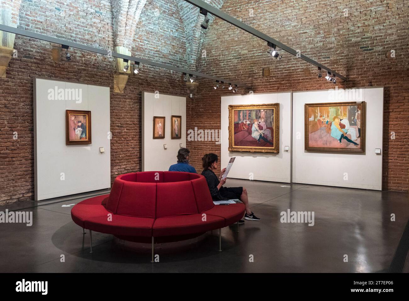Toulouse Lautrec Museum, inside Berbie Palace, Albi, France Stock Photo ...