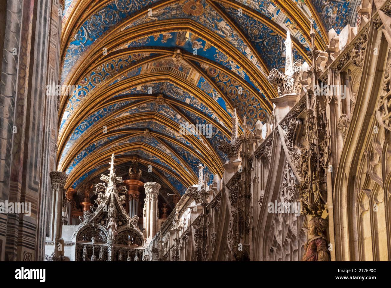 Interior of St Cecile cathedral, Albi, France Stock Photo - Alamy