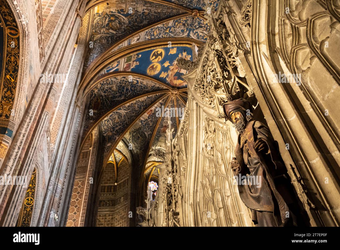 Interior of St Cecile cathedral, Albi, France Stock Photo - Alamy
