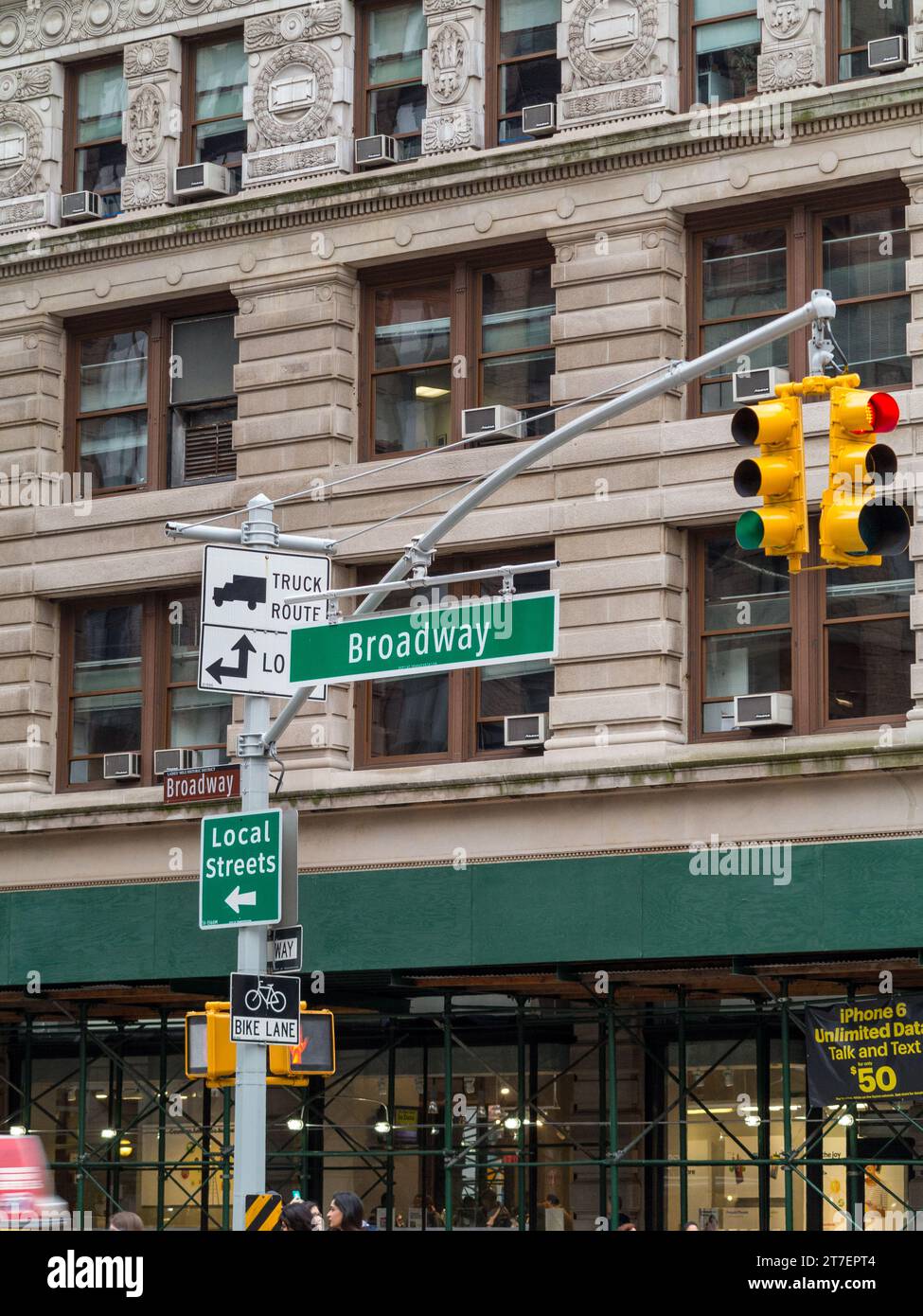 Sign for Ave Broadway in Manhattan, New York, USA Stock Photo - Alamy