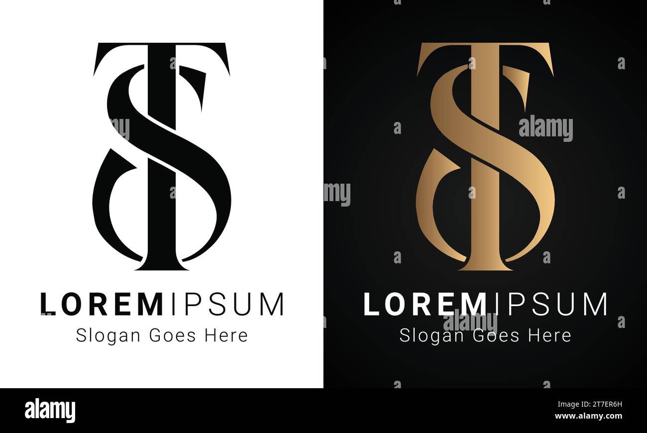 Ts letter design hi-res stock photography and images - Alamy