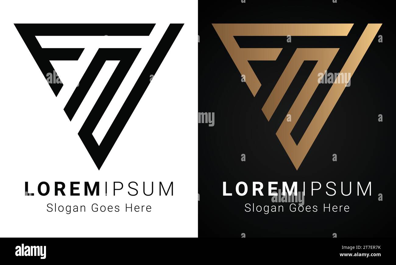 Fn letter design hi-res stock photography and images - Alamy