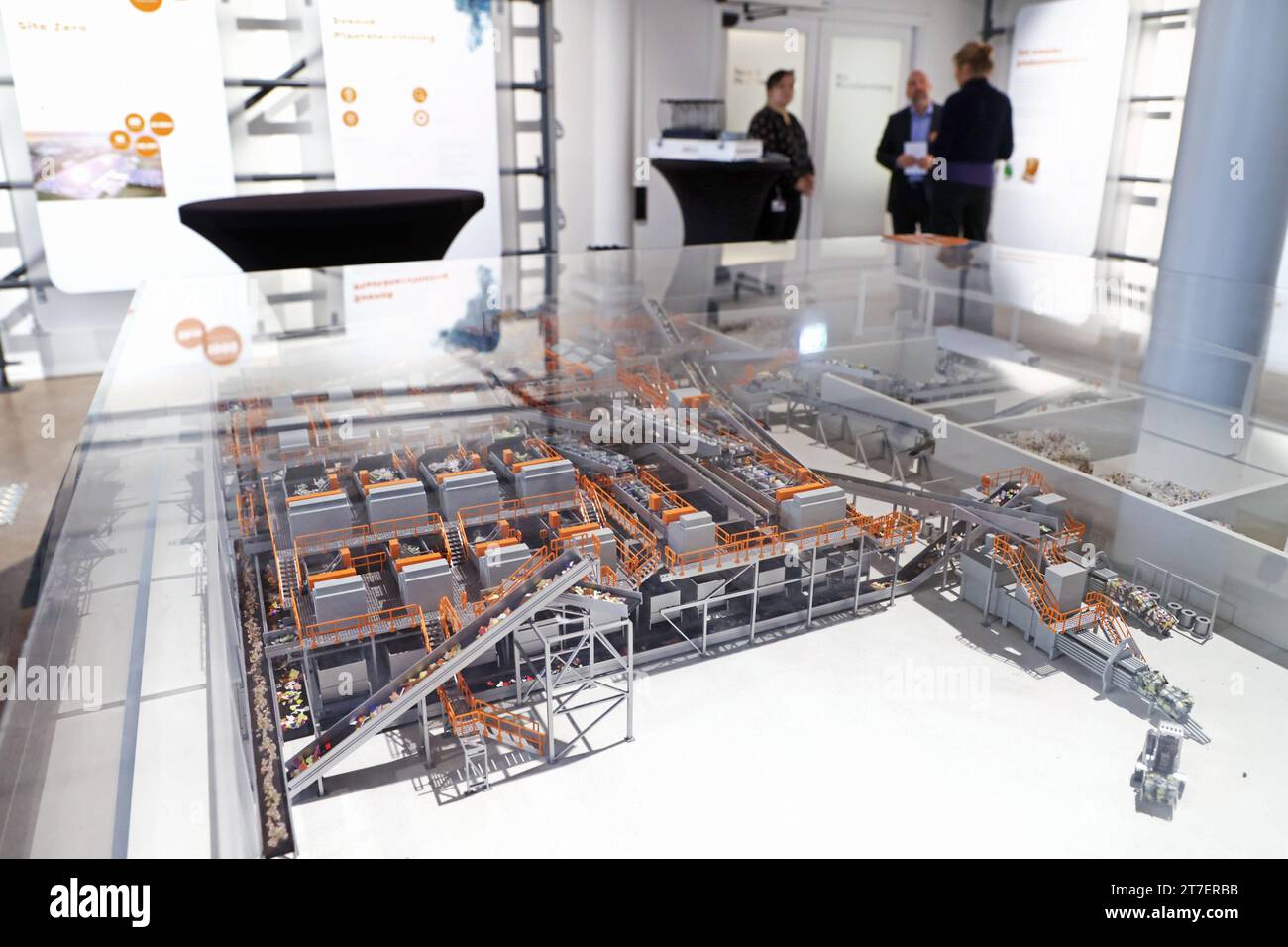 Miniature model during Wednesday's inauguration of Svensk ...