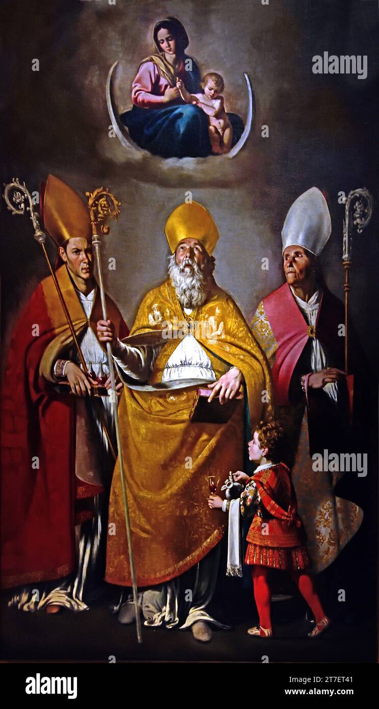 The bishops St. Januarius, St. Nicholas and St. Severo. 1614-18 ...