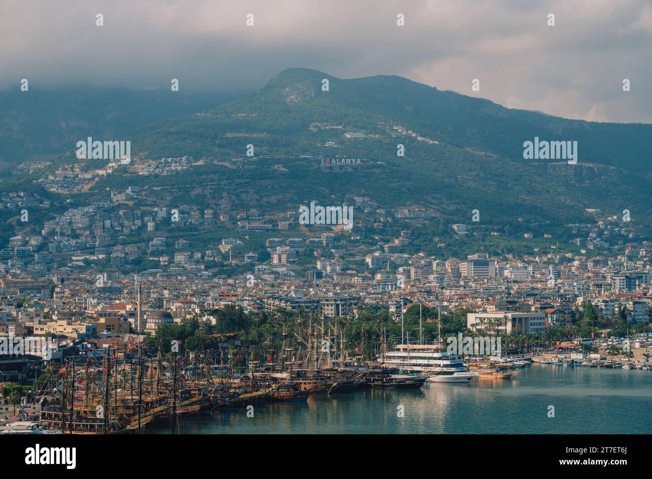 Alanya city, Turkey, view from red tower (kizil kule Stock Photo - Alamy