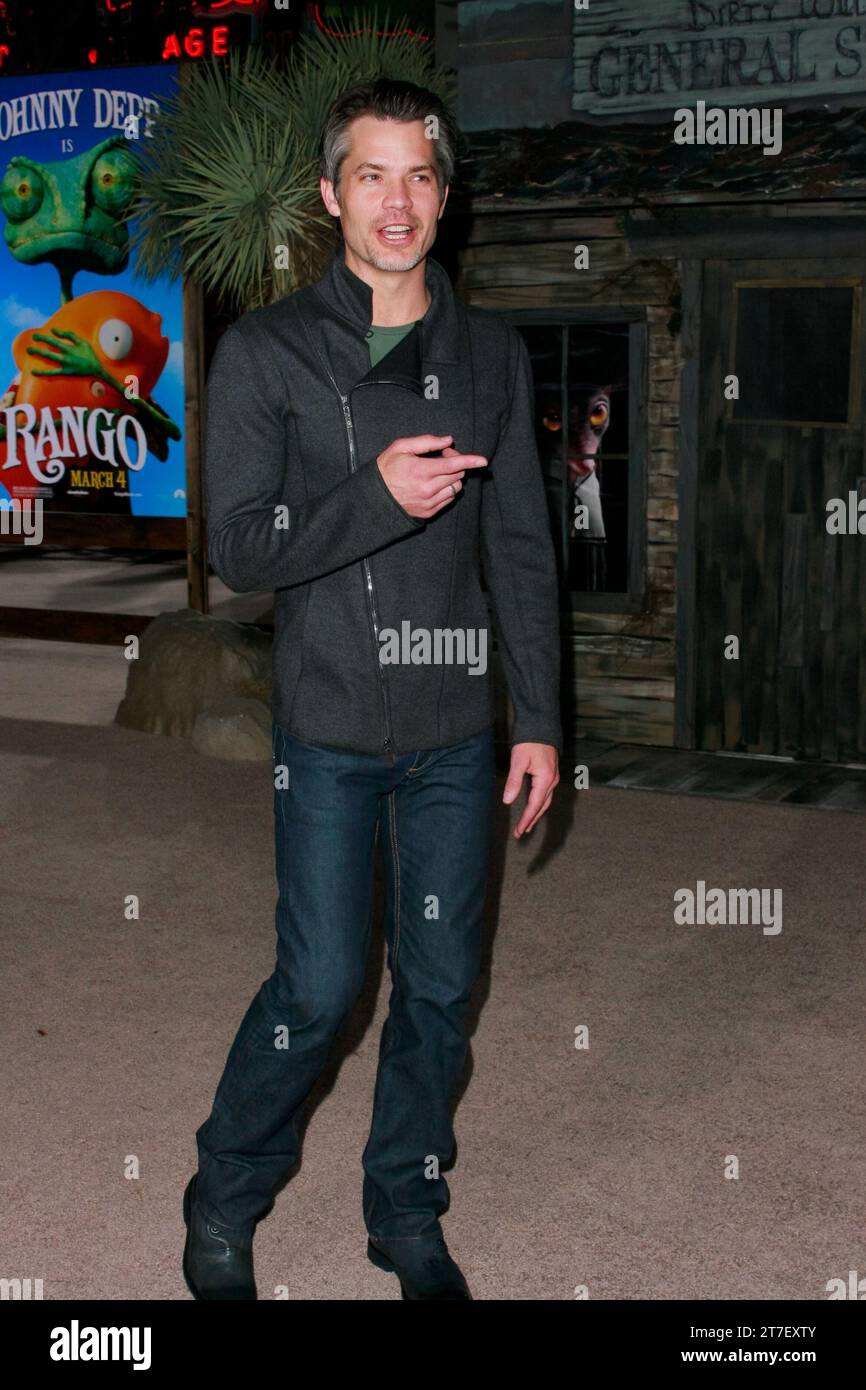 Timothy Olyphant at the Premiere of Paramount Pictures' "Rango ...