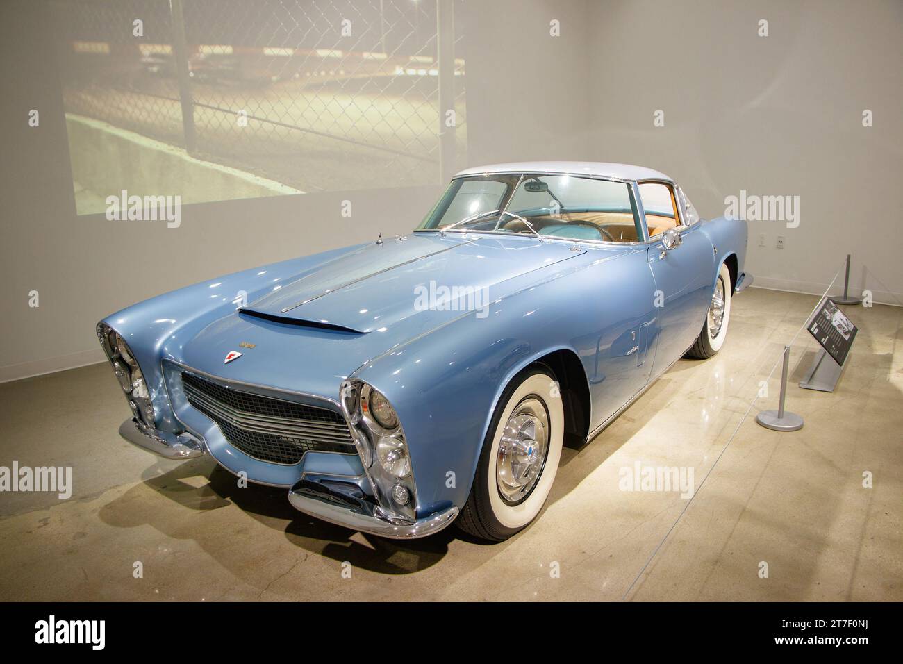 1953 Dodge Storm concept car in the Petersen automotive museum in Los ...