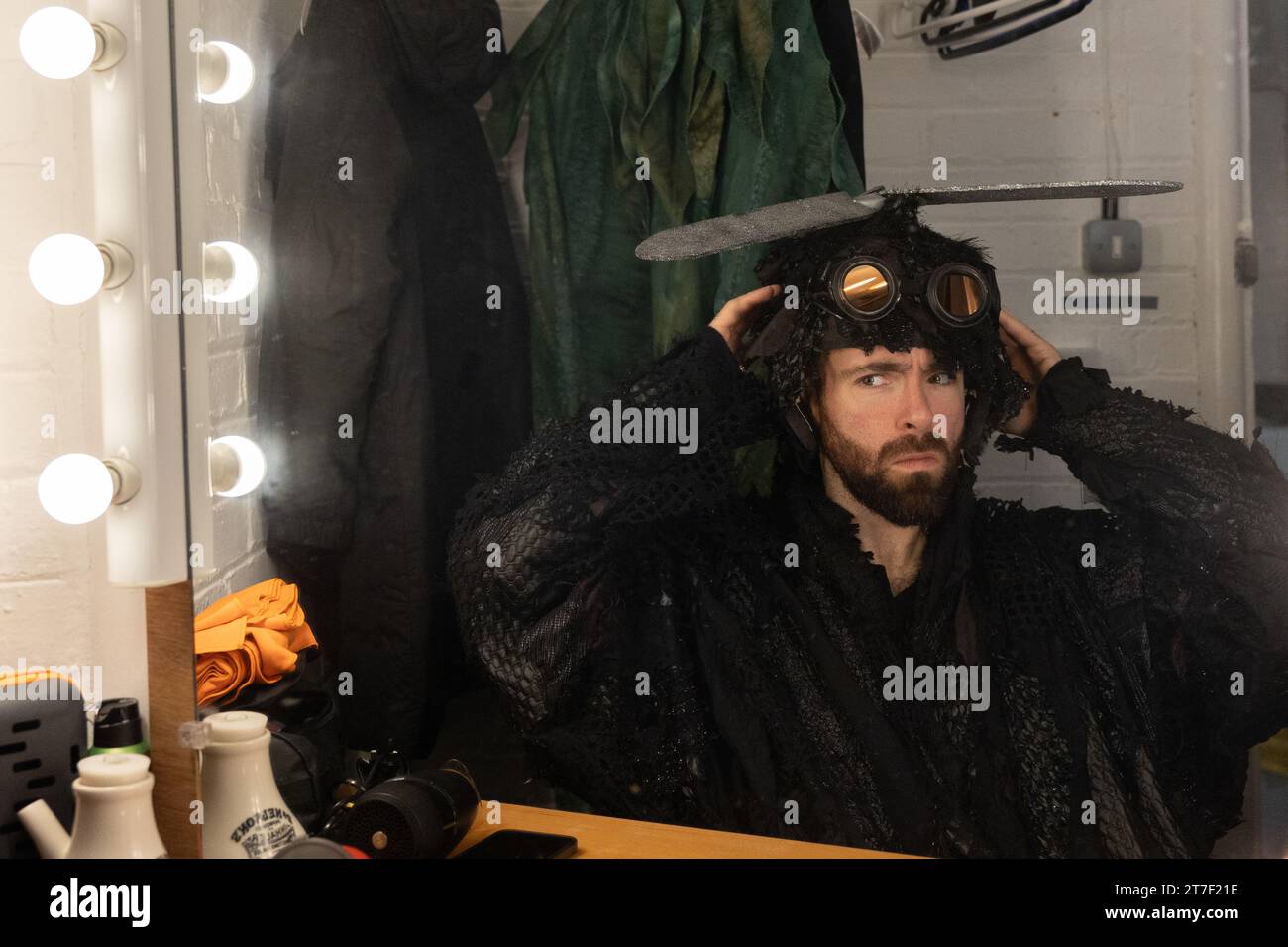 Wimbledon, UK. November 15, 2023. Actor Joe Boylan pictured backstage ...