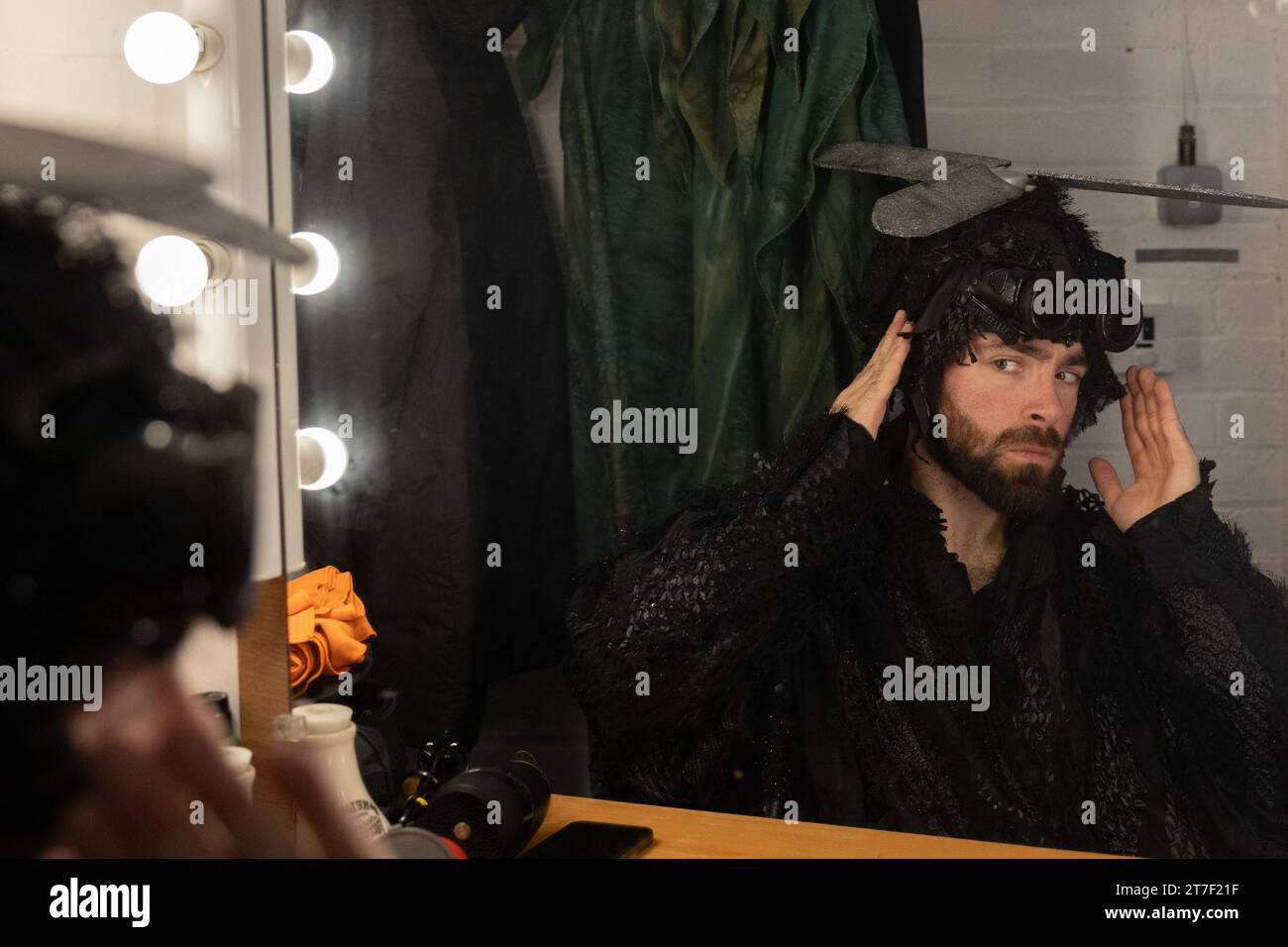 Wimbledon, UK. November 15, 2023. Actor Joe Boylan pictured backstage ...