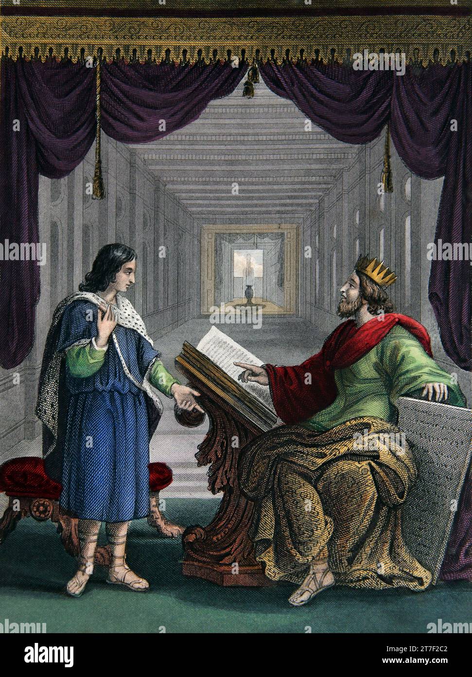 Illustration of King Solomon Exhortation to Fear of God "The Fear of ...