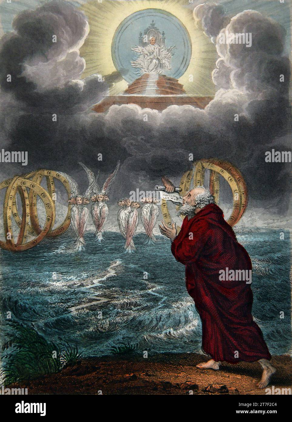 Illustration of Ezekiel's Vision of God (Ezekiel) from the Self ... Illustration of Ezekiel's Vision of God (Ezekiel) from the Self ...