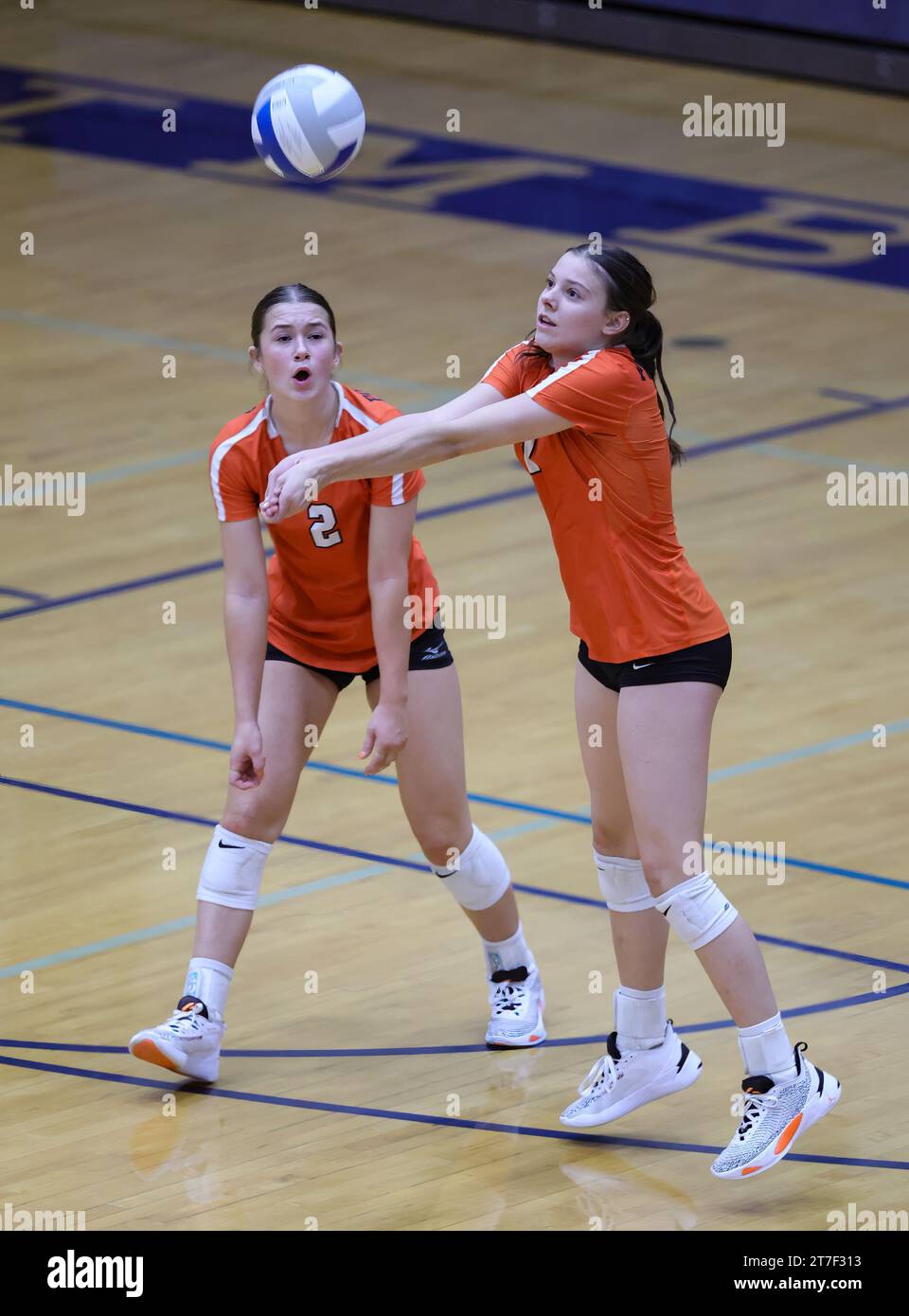 High School volleyball action with Madison vs Post Falls in Coeur d ...