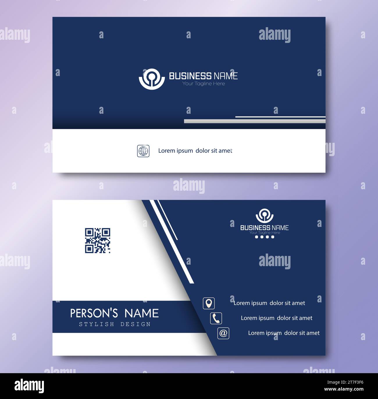 A business card. Premium double-sided business card design. Corporate ...