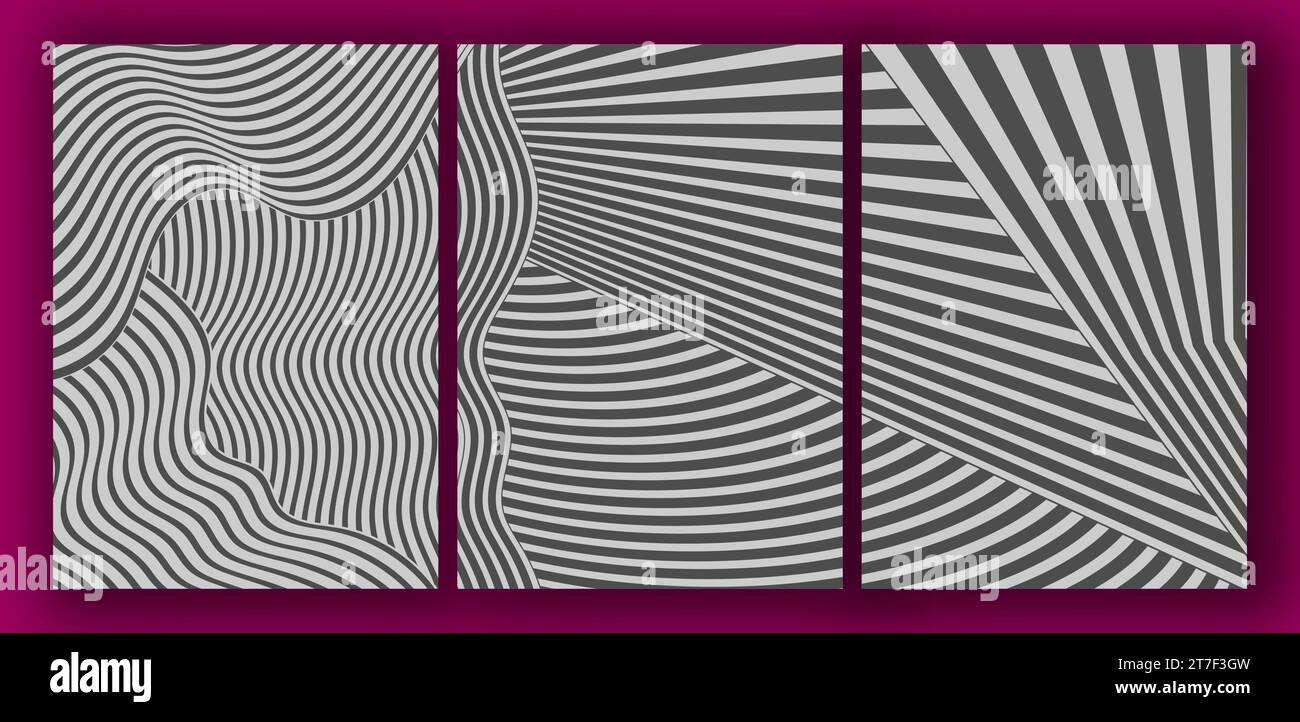 Linear composition. Layout for the design of banners, posters, posters ...