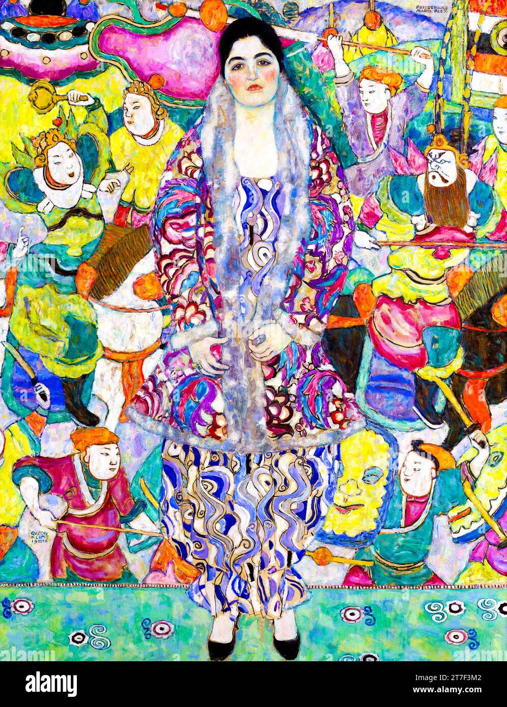 Gustav Klimt's Portrait of Friederike Maria Beer famous painting ...