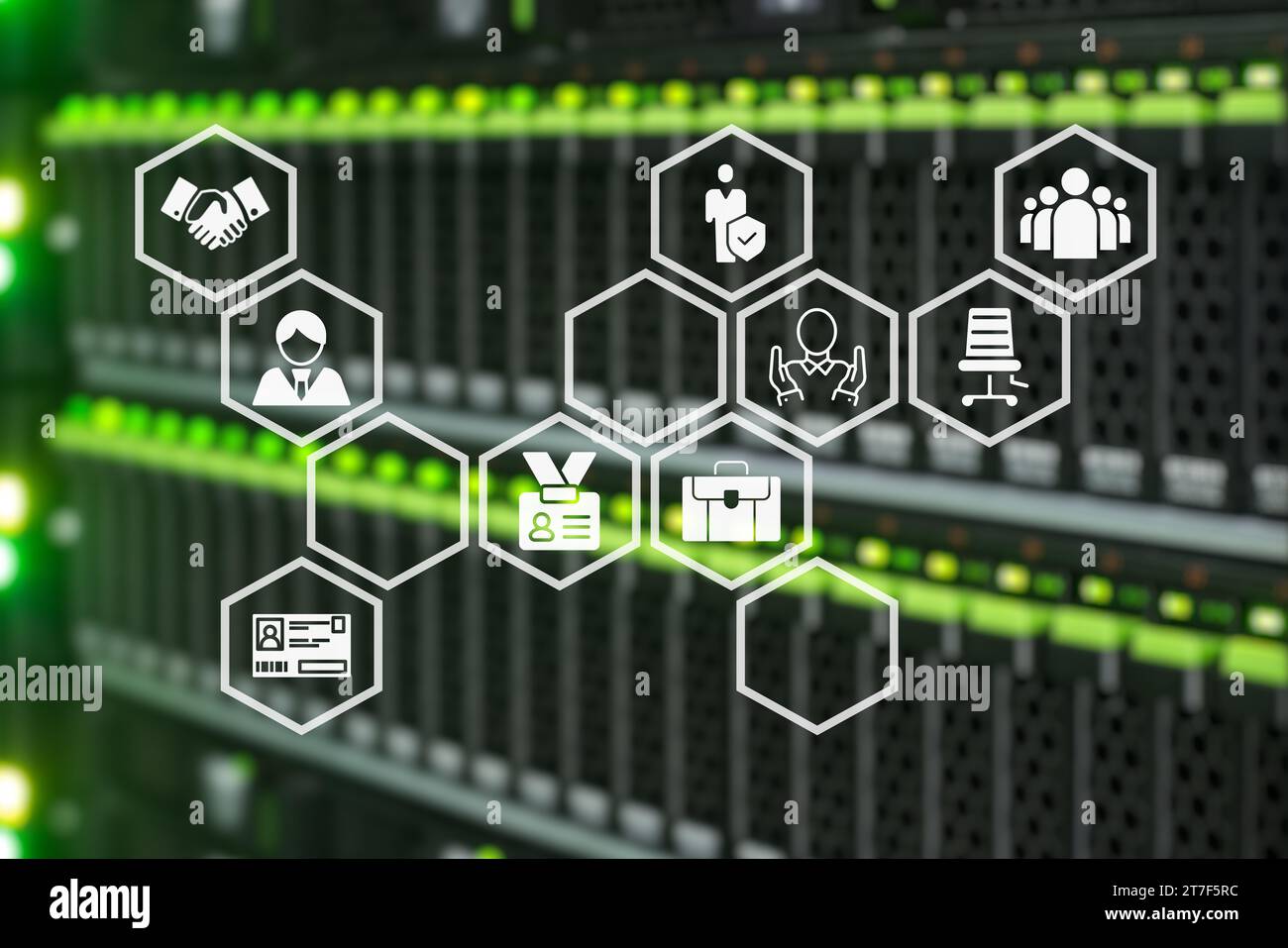 Data Protection Cyber Security Privacy Business Internet Technology Concept Data Center Server