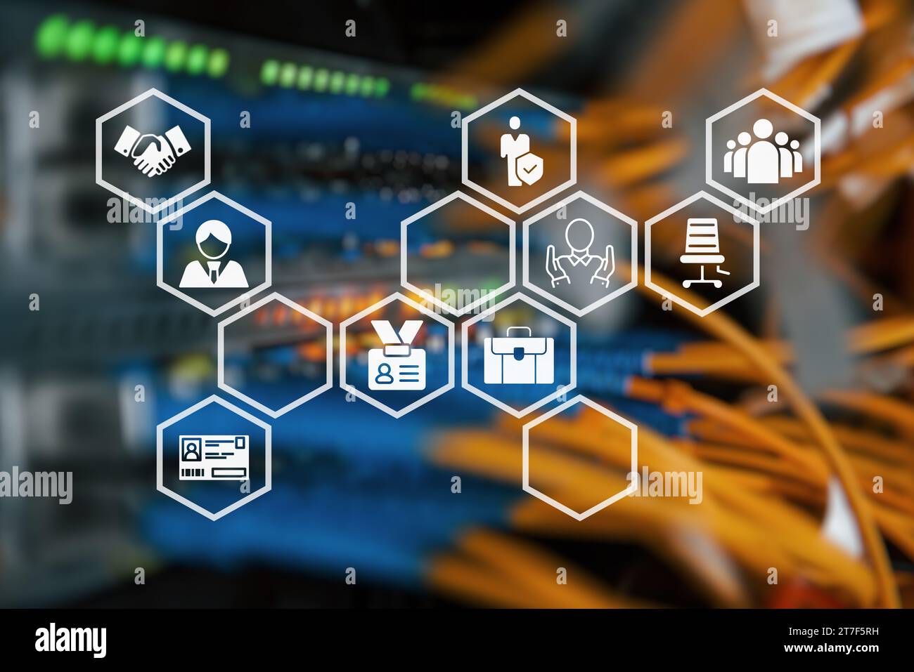 Data Protection Cyber Security Privacy Business Internet Technology Concept Data Center Server