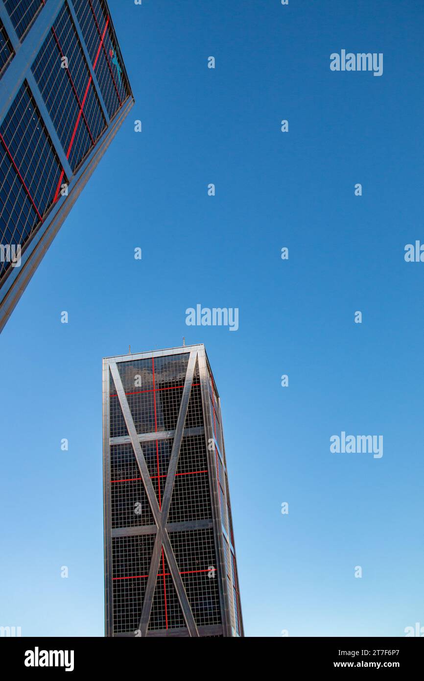 Tilted buildings of Las Torres Kio in the northern part of the city of ...