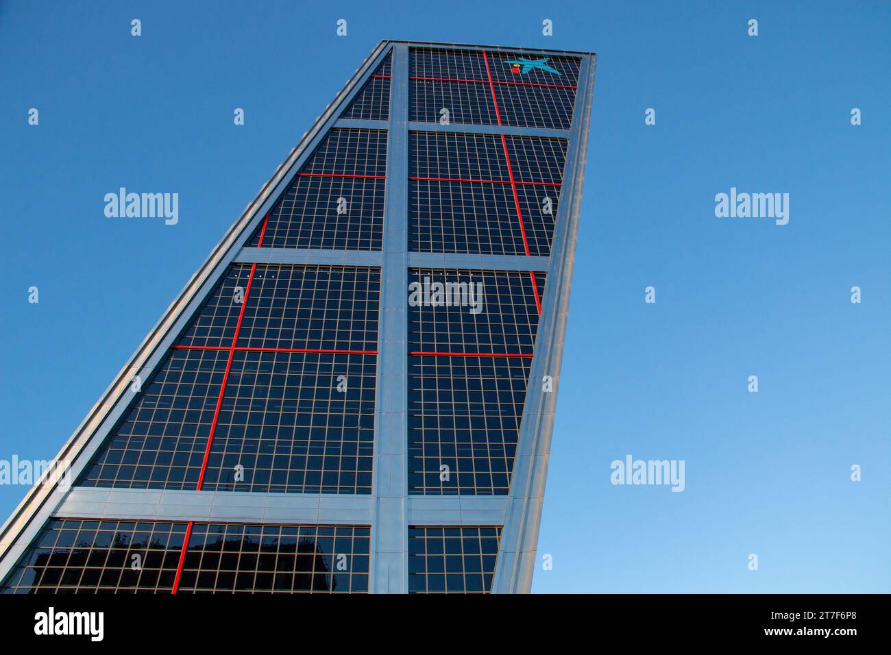 Tilted buildings of Las Torres Kio in the northern part of the city of ...