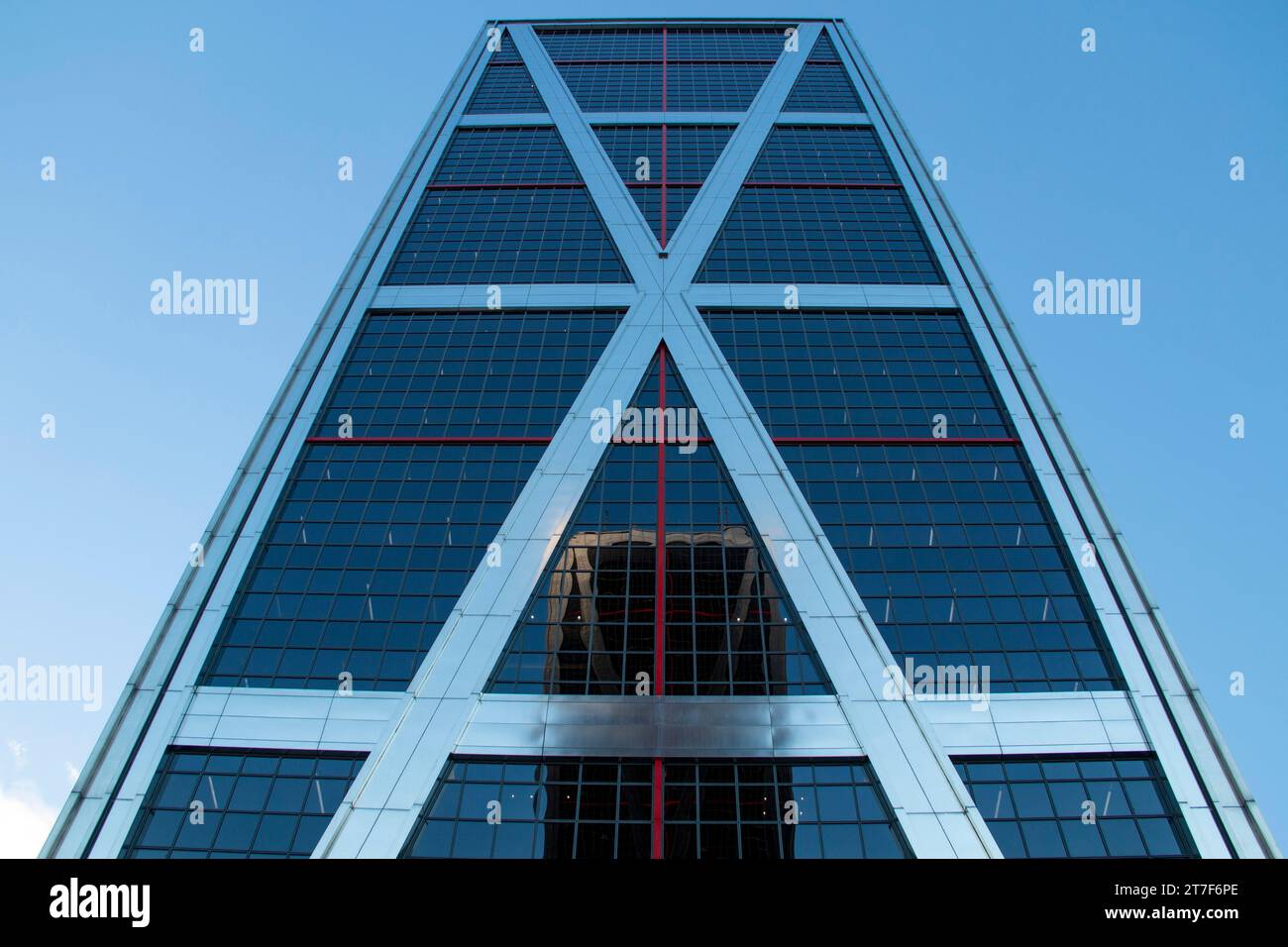 Tilted buildings of Las Torres Kio in the northern part of the city of ...