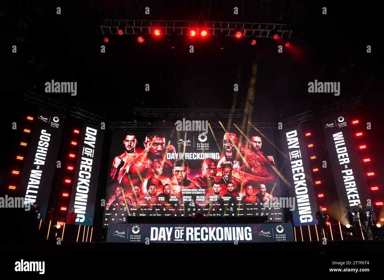 General view of the stage inside the OVO Arena, Wembley, London ...