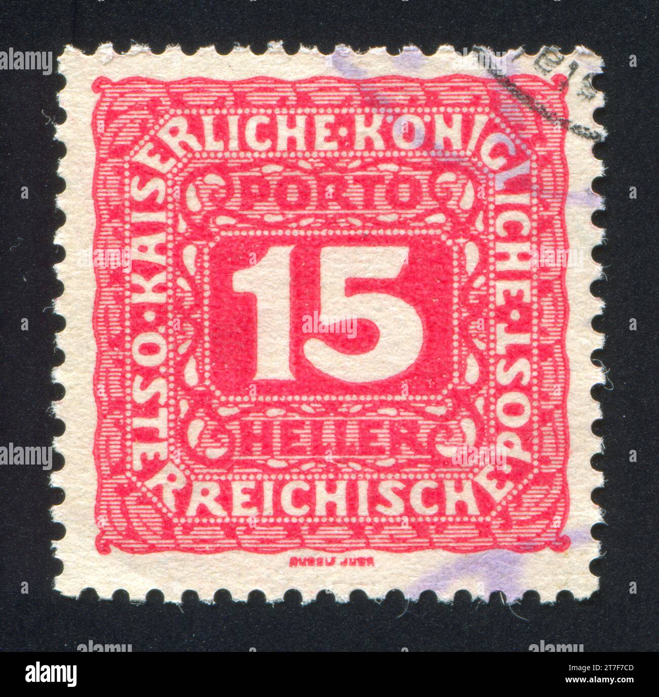 AUSTRIA - CIRCA 1916: stamp printed by Austria, shows ornament, circa ...