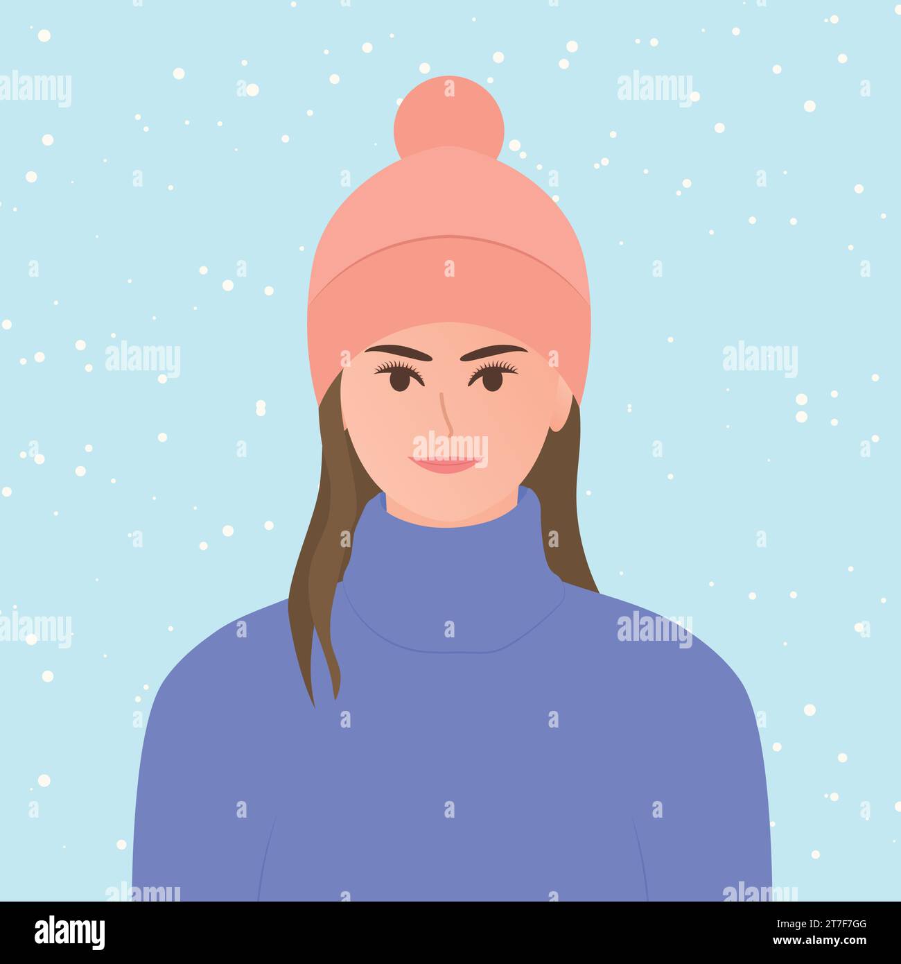 Young woman wearing cap Stock Vector Images - Alamy