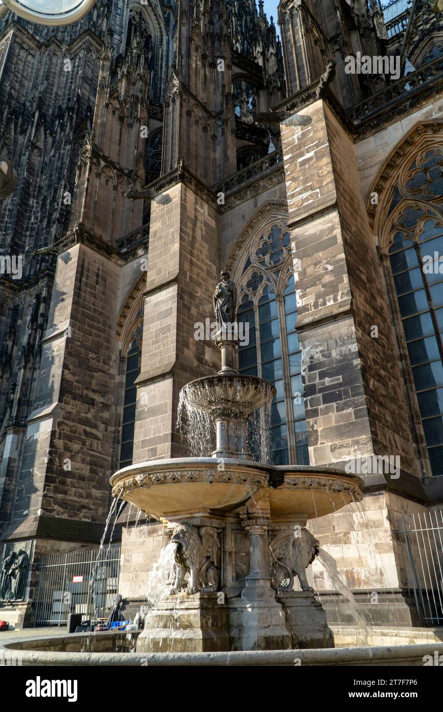 Cologne Cathedral is a famous monument of German Catholicism and Gothic ...