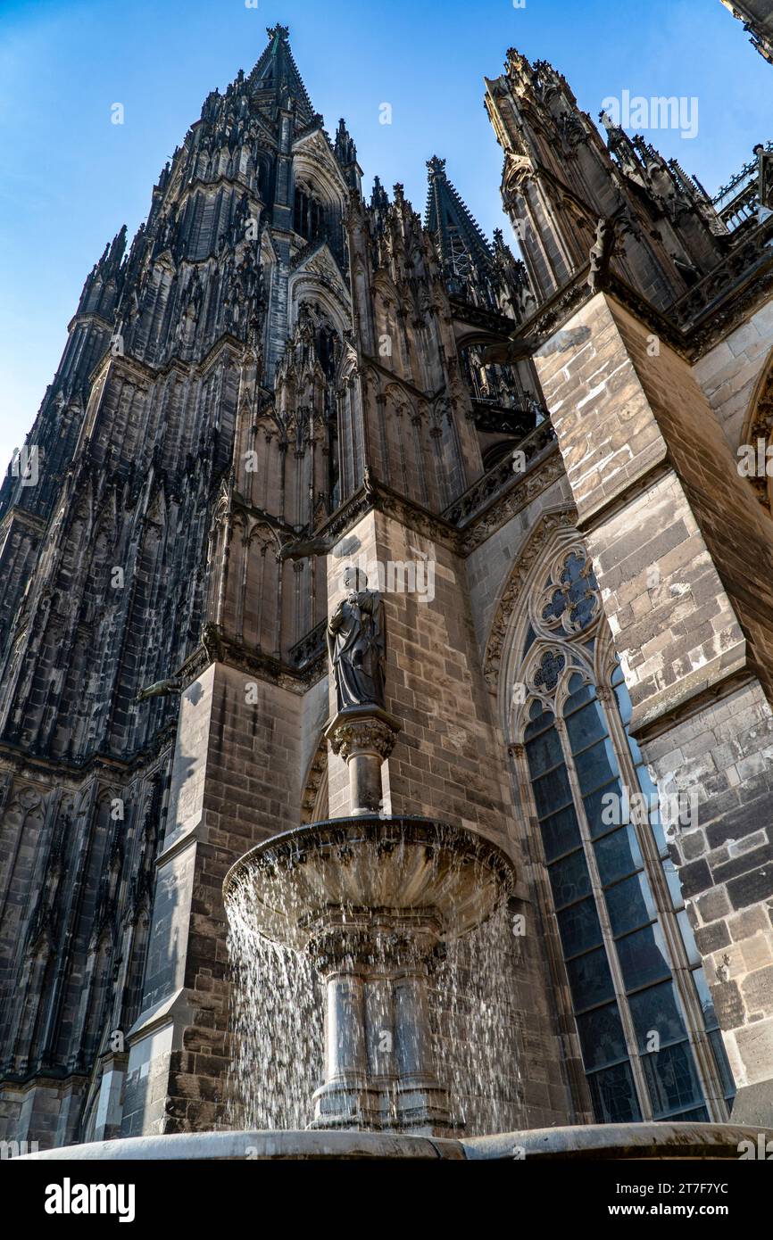 Cologne Cathedral is a famous monument of German Catholicism and Gothic ...