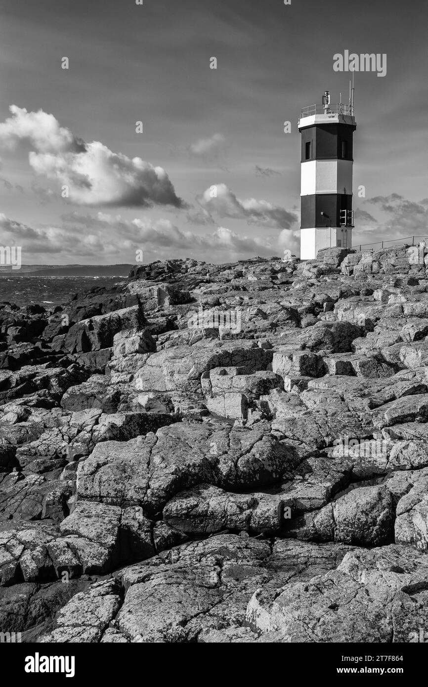 Rathlin island lighthouse Black and White Stock Photos & Images - Alamy