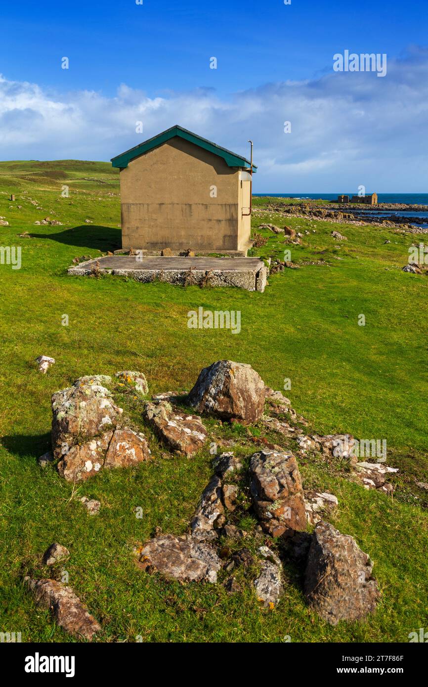 Rue Point Lighthouse, Rathlin Island, County Antrim, Northern Ireland ...