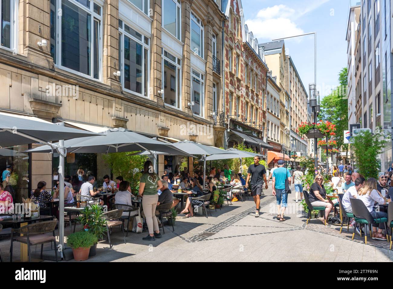 Luxembourg street cafes hi-res stock photography and images - Alamy