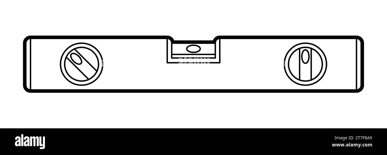 Illustration of building level. Repair working tool. Equipment for ...