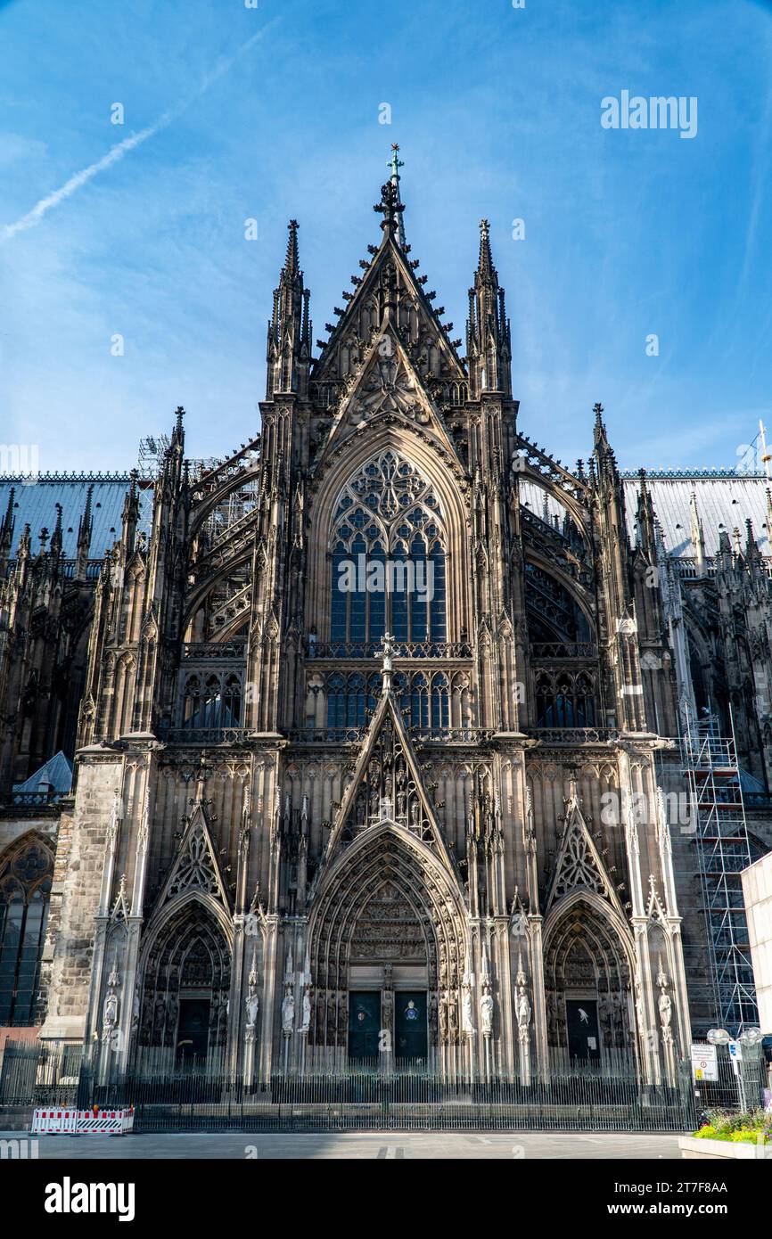 Cologne Cathedral is a famous monument of German Catholicism and Gothic ...