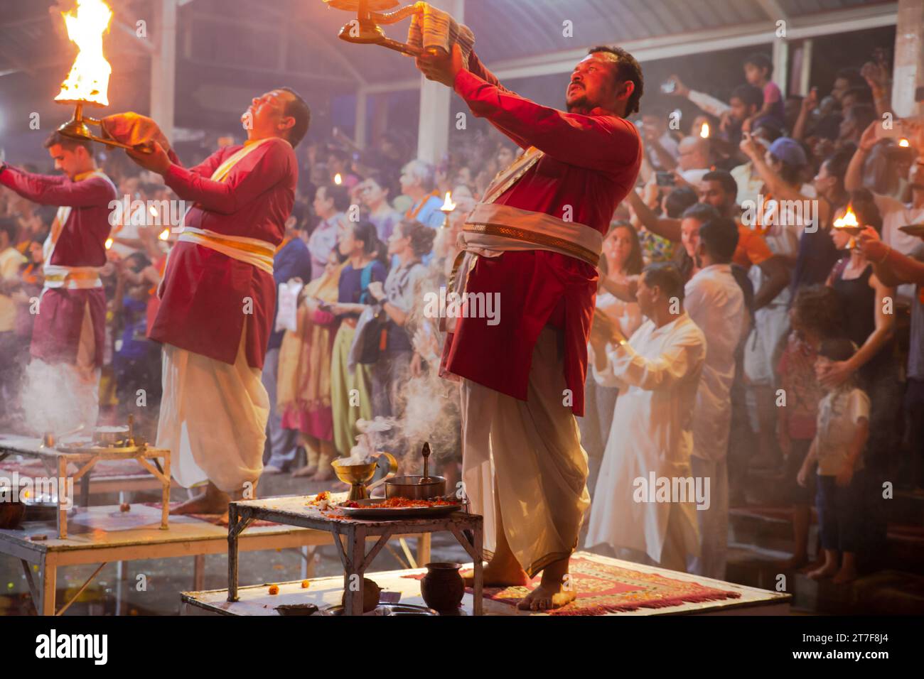 Rishikesh river ganga arti hi-res stock photography and images - Alamy