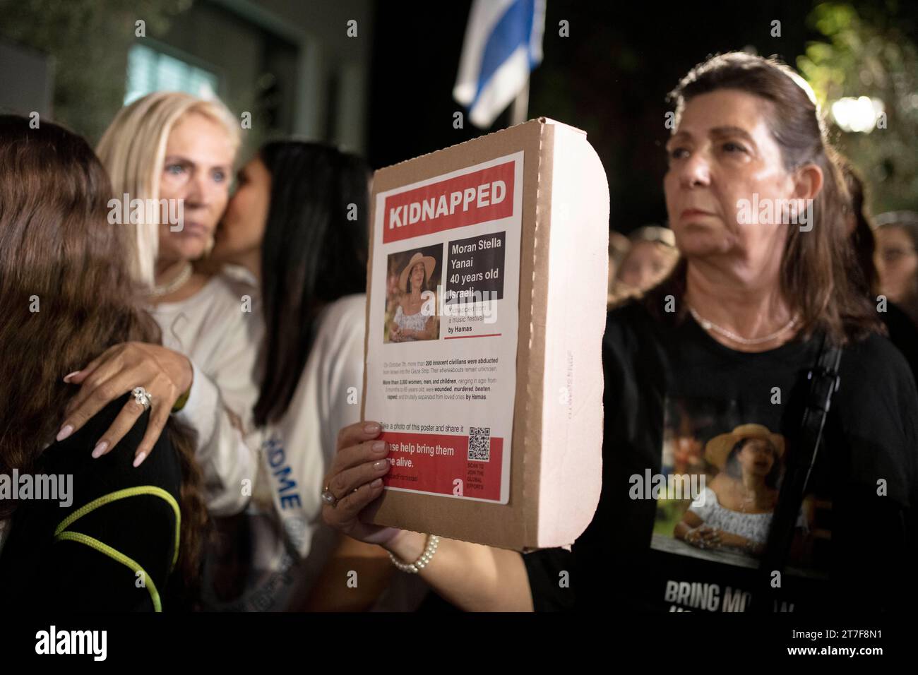 Families of hostages held by Hamas in the Gaza Strip since Oct. 7 take ...