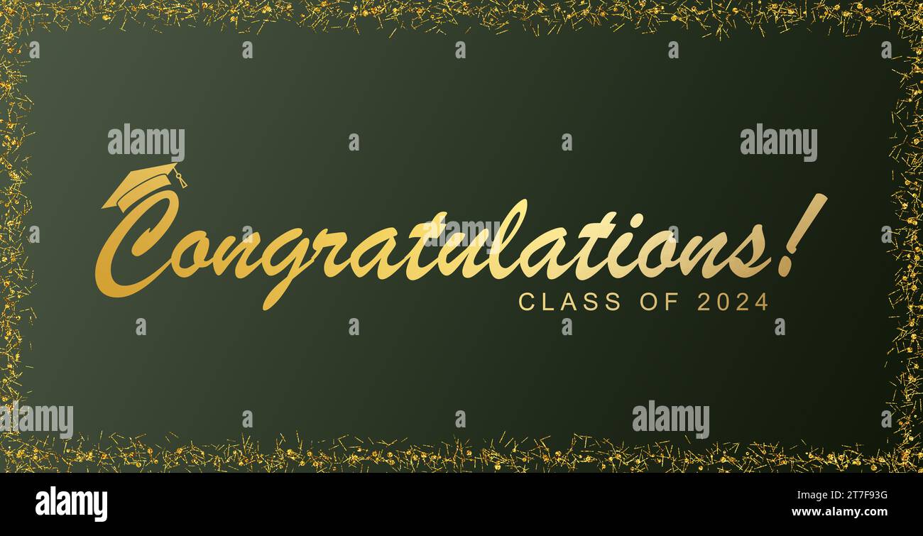Congratulations banner class 2024 hi-res stock photography and images ...