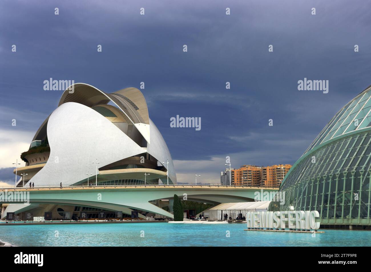 Buildings of the city of sciences in Valencia Stock Photo - Alamy