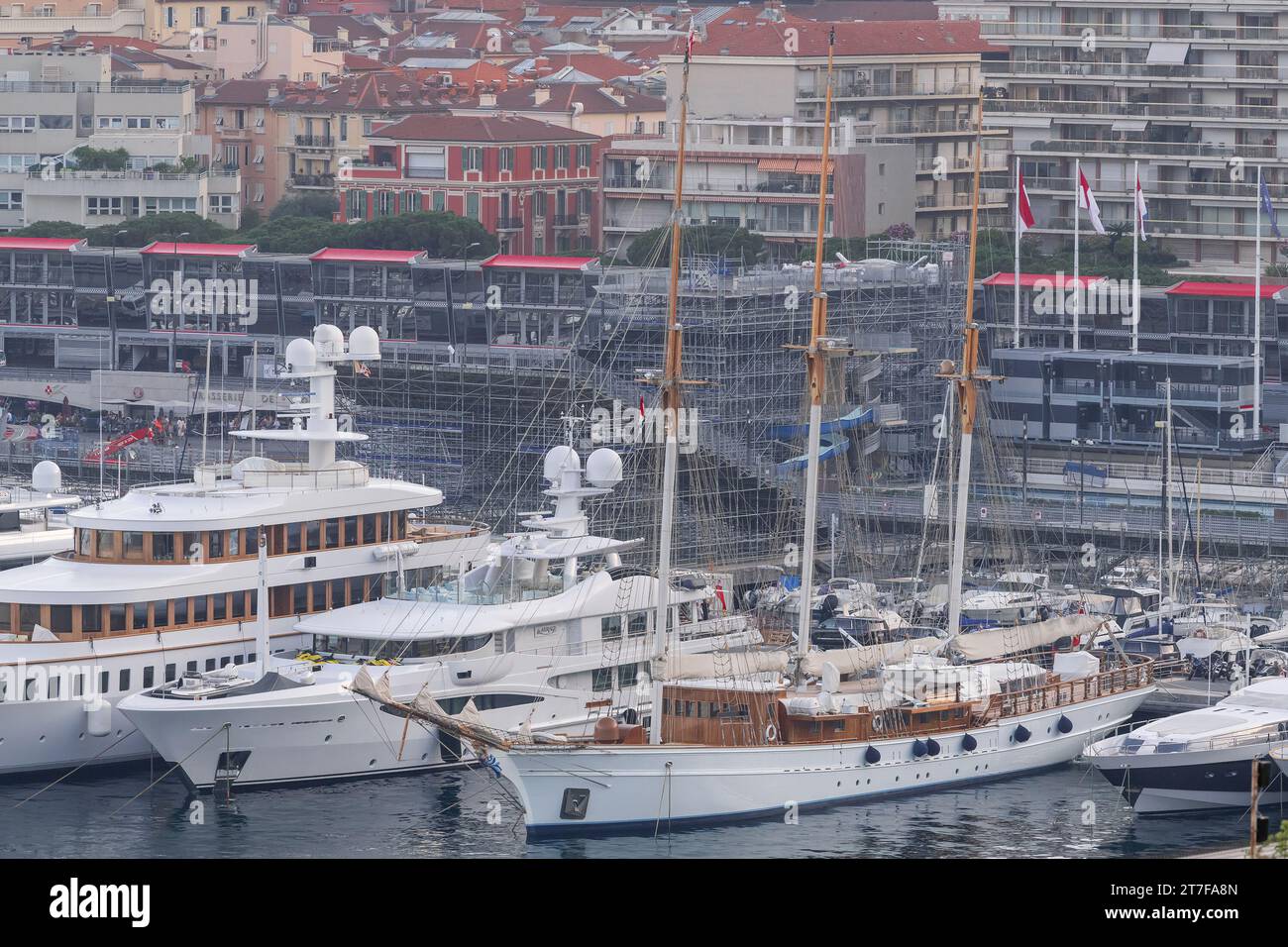 Monte Carlo, Monaco - Luxury sailing yacht BABOON alongside at port of ...