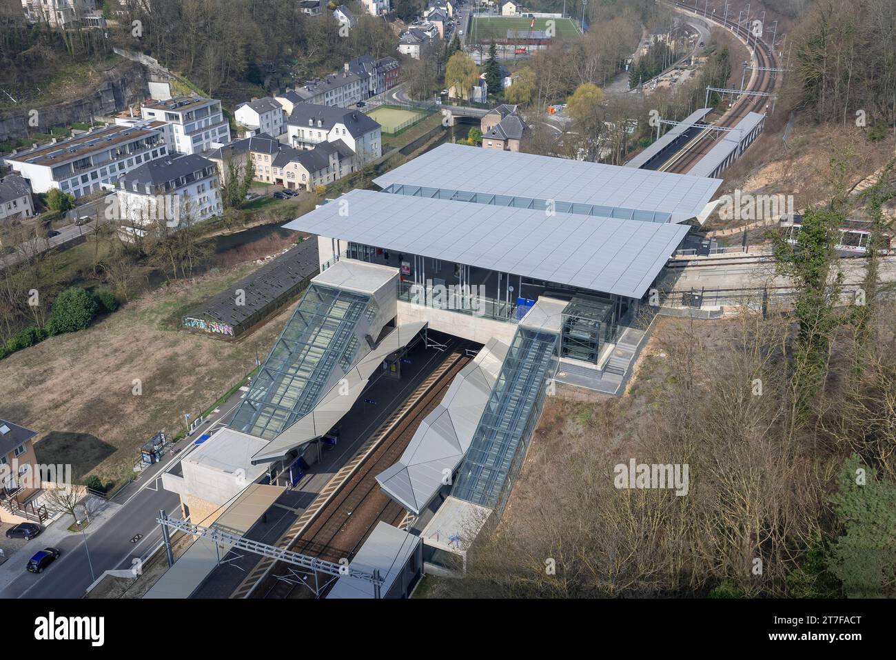 Luxembourg City, Luxembourg - Focus on the Pfaffenthal-Kirchberg ...
