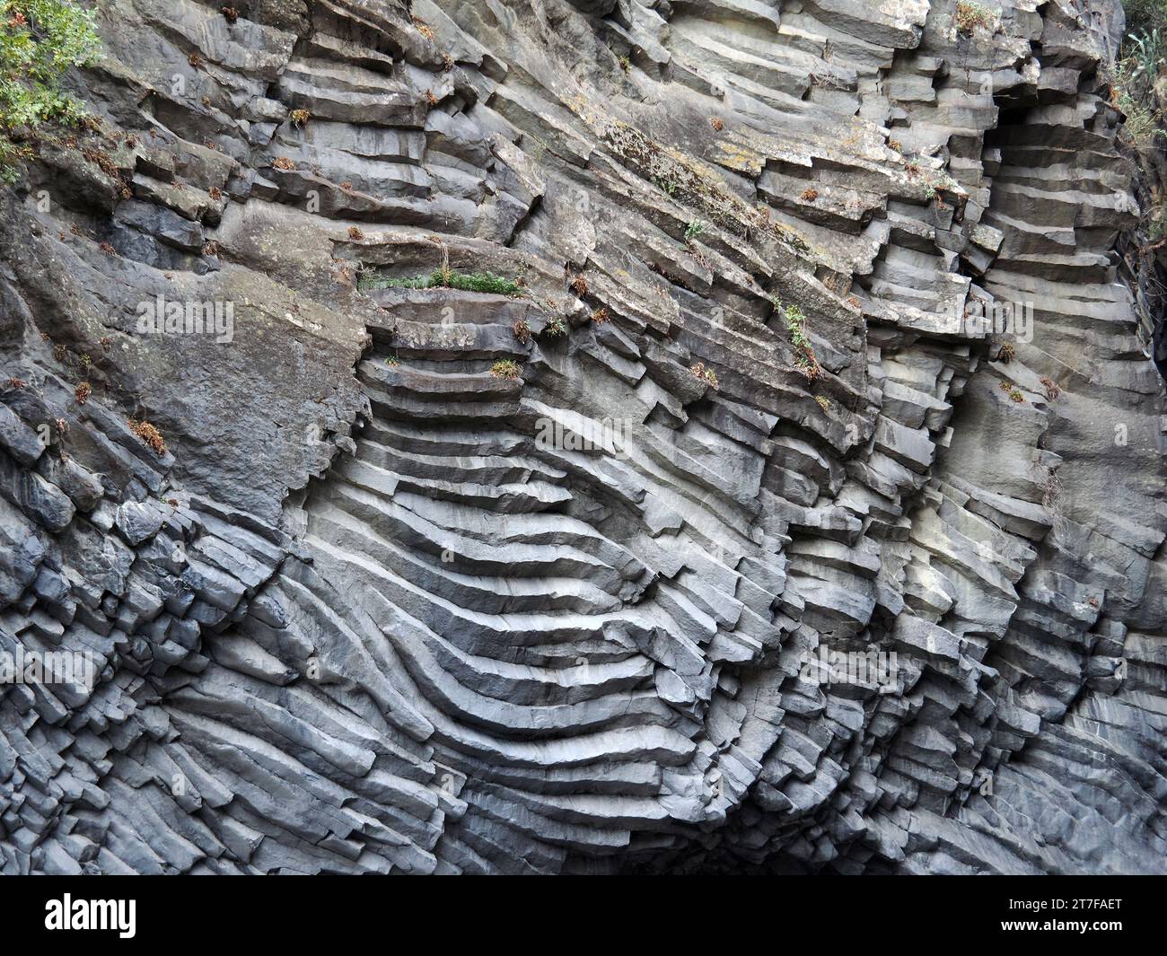 basalt columns, Alcantara Gorge, Gole dell'Alcantara, Alcantara ...