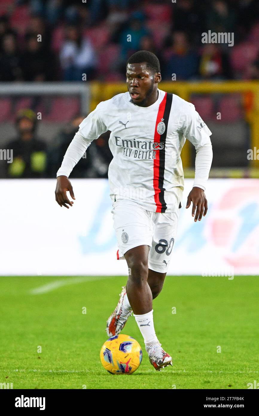 during the Serie A TIM match between US Lecce and AC Milan at Stadio ...