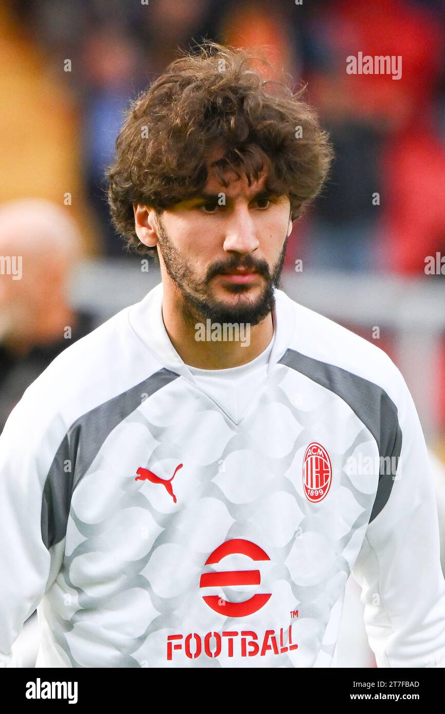 Yacine Adli of AC Milan looks on during the Serie A TIM match between ...
