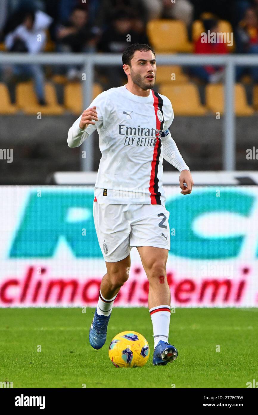 Davide Calabria of AC Milan in action during the Serie A TIM match ...