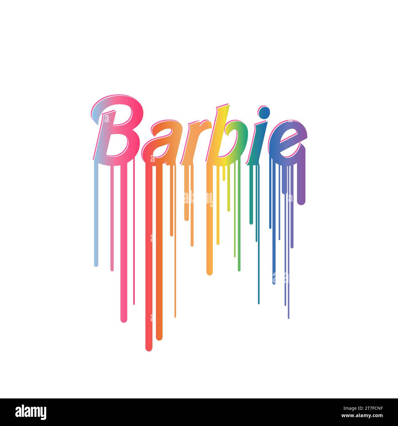 Bright Barbie logo on a white background,vector illustration Stock ...