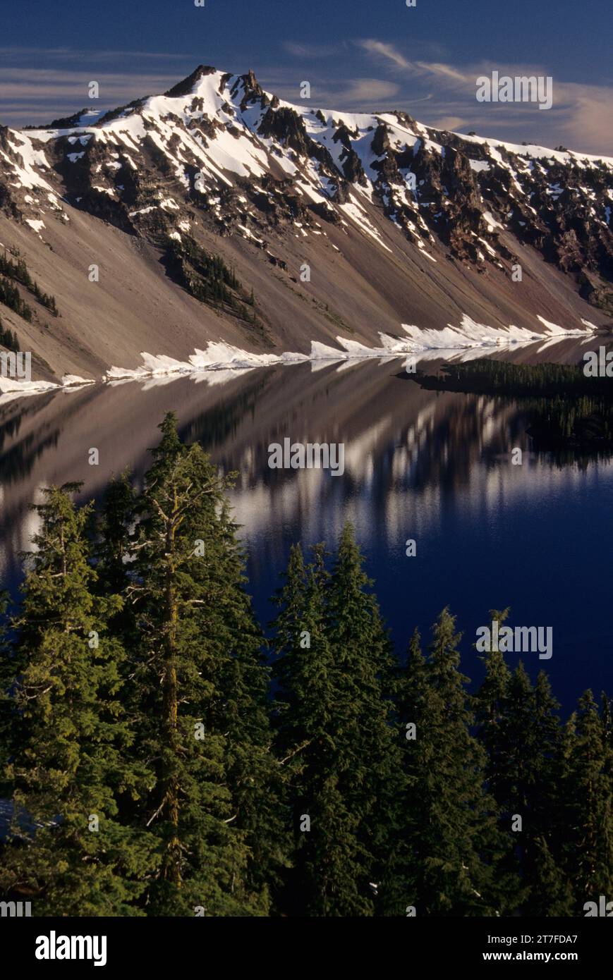 Hillman Peak & The Watchman, Crater Lake National Park, Oregon Stock ... Hillman Peak & The Watchman, Crater Lake National Park, Oregon Stock ...