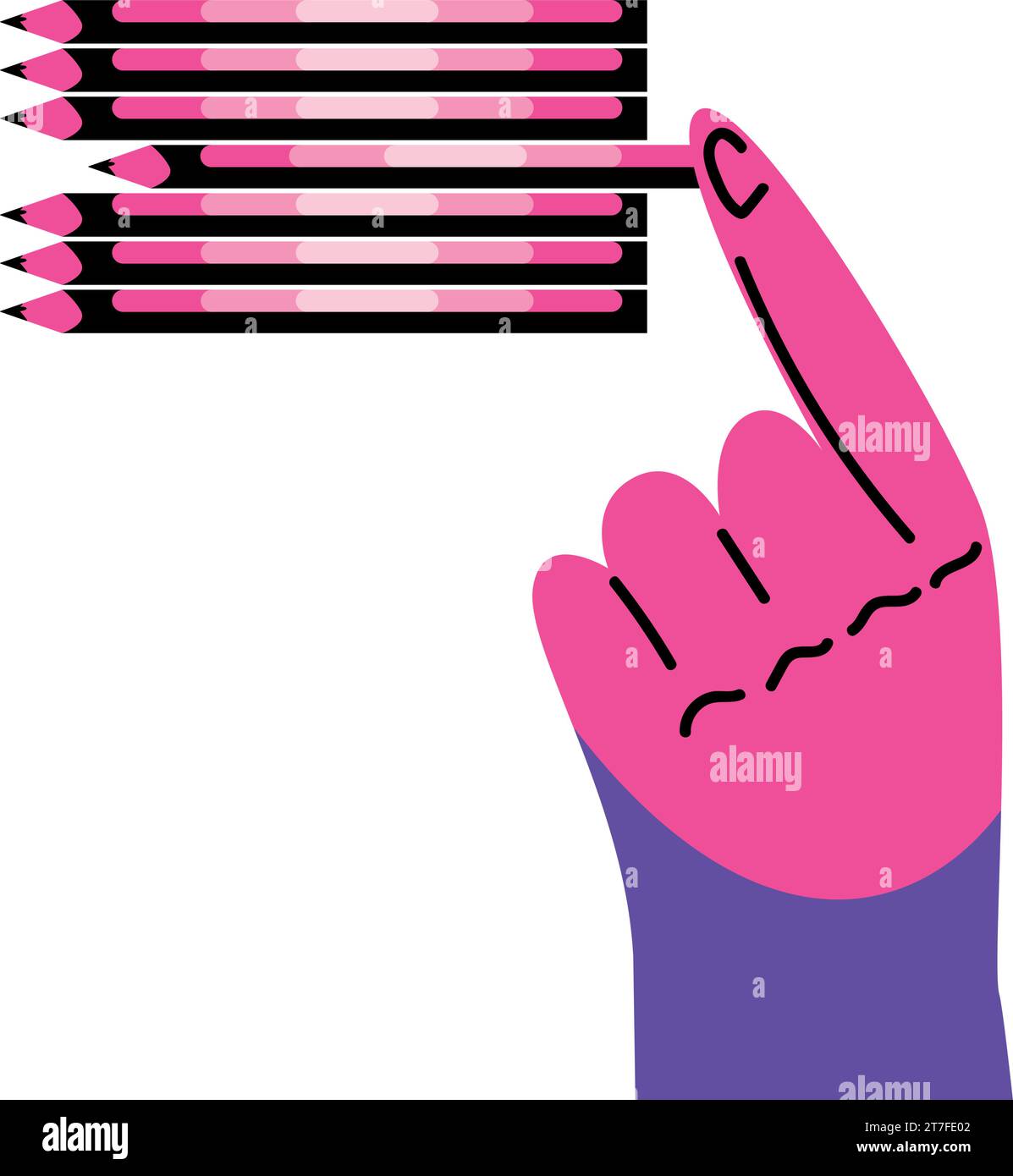 Compulsive behavior Stock Vector Images - Alamy